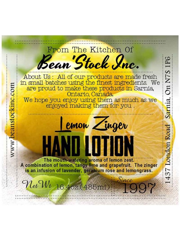 Lemon Zinger Hand Lotion