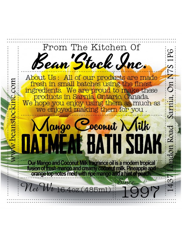 Mango & Coconut Milk Oatmeal Bath Soak