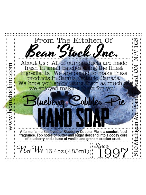 Blueberry Cobbler Pie Hand Soap