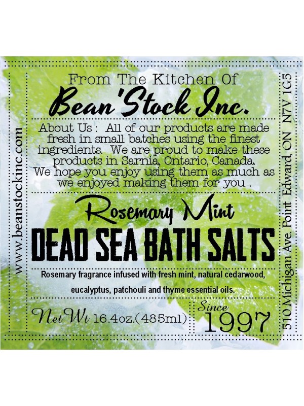 Rosemary Mint Bath Salts