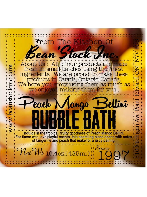 Peach Mango Bellini Bubble Bath